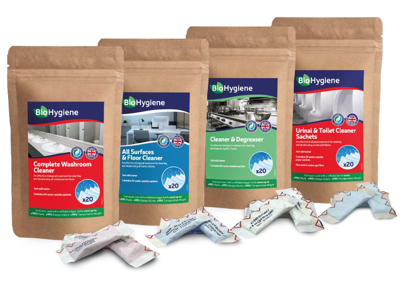 BioHygiene Cleaning Sachets | Sustainable Cleaning Made Easy
